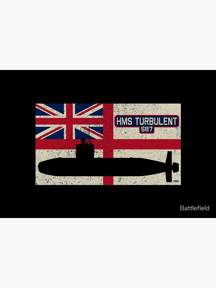 "HMS Turbulent S87 Submarine Vintage British Royal Navy Flag Gift ...