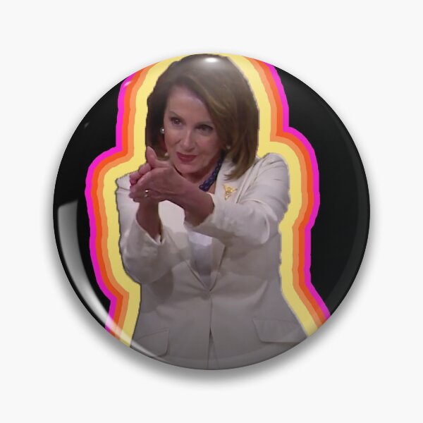 "Nancy Pelosi clapping sticker by gabyiscool" Pin for Sale by ...
