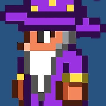 "Wizard NPC (HD)" Sticker for Sale by TheZecrom | Redbubble