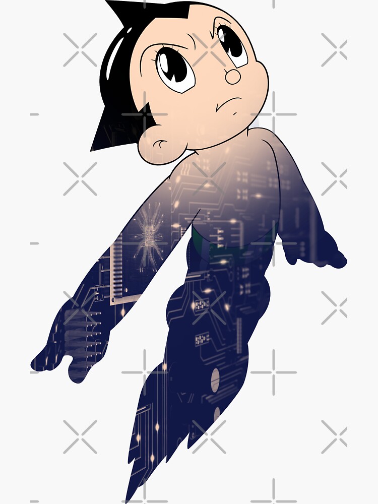 "Astro Boy - Human Machine" Sticker for Sale by bigsermons | Redbubble