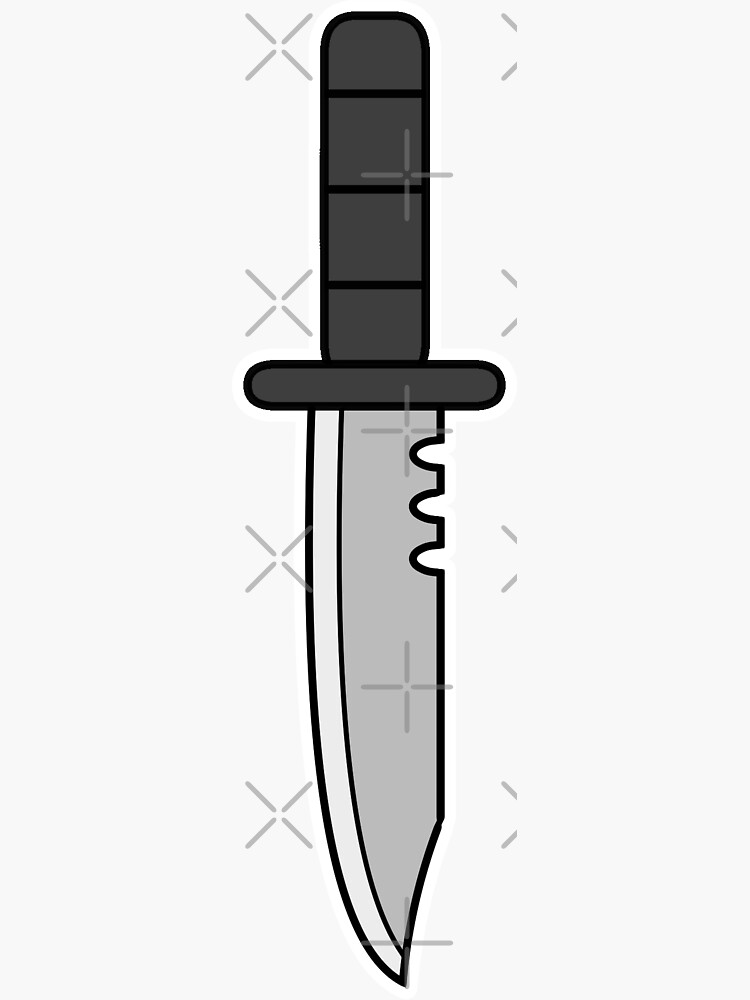 "Knife" Sticker for Sale by clintzero | Redbubble