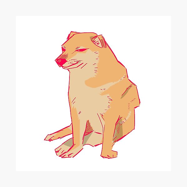 "Cheems" Photographic Print by TheGreenArt | Redbubble