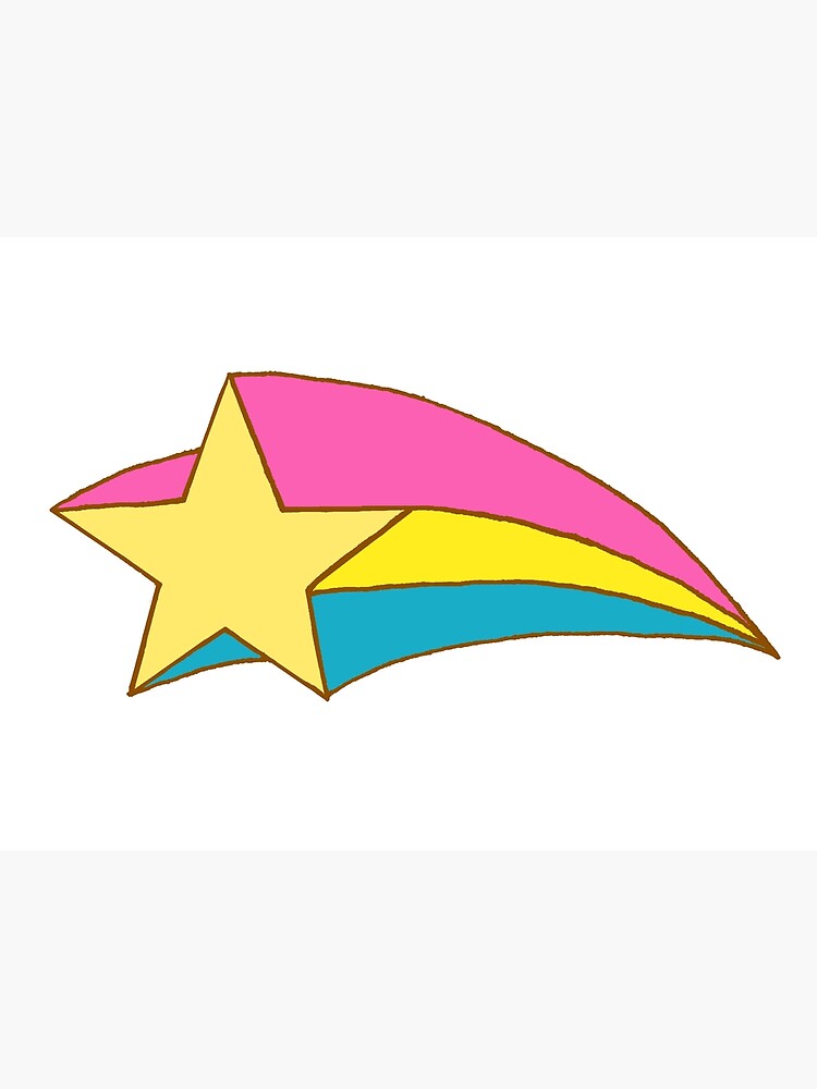 "Pan Flag Shooting Star" Poster by taeylenol | Redbubble