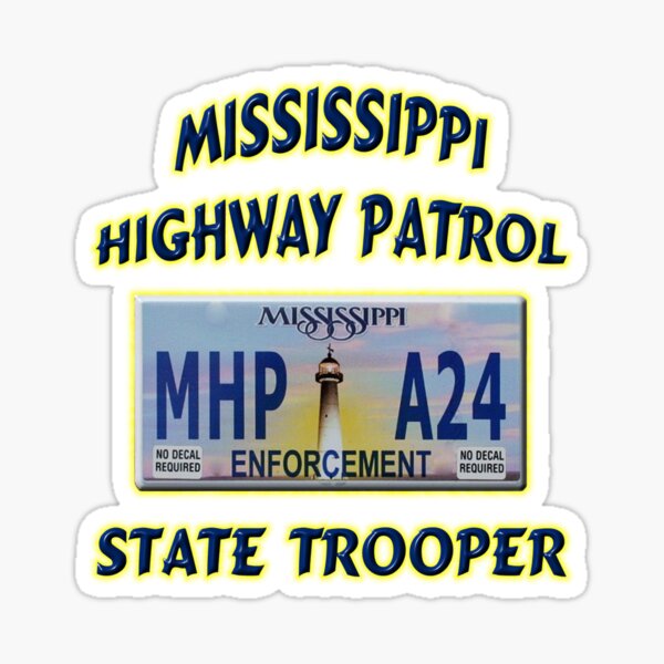 "Mississippi Highway Patrol License Plate" Sticker for Sale by ...