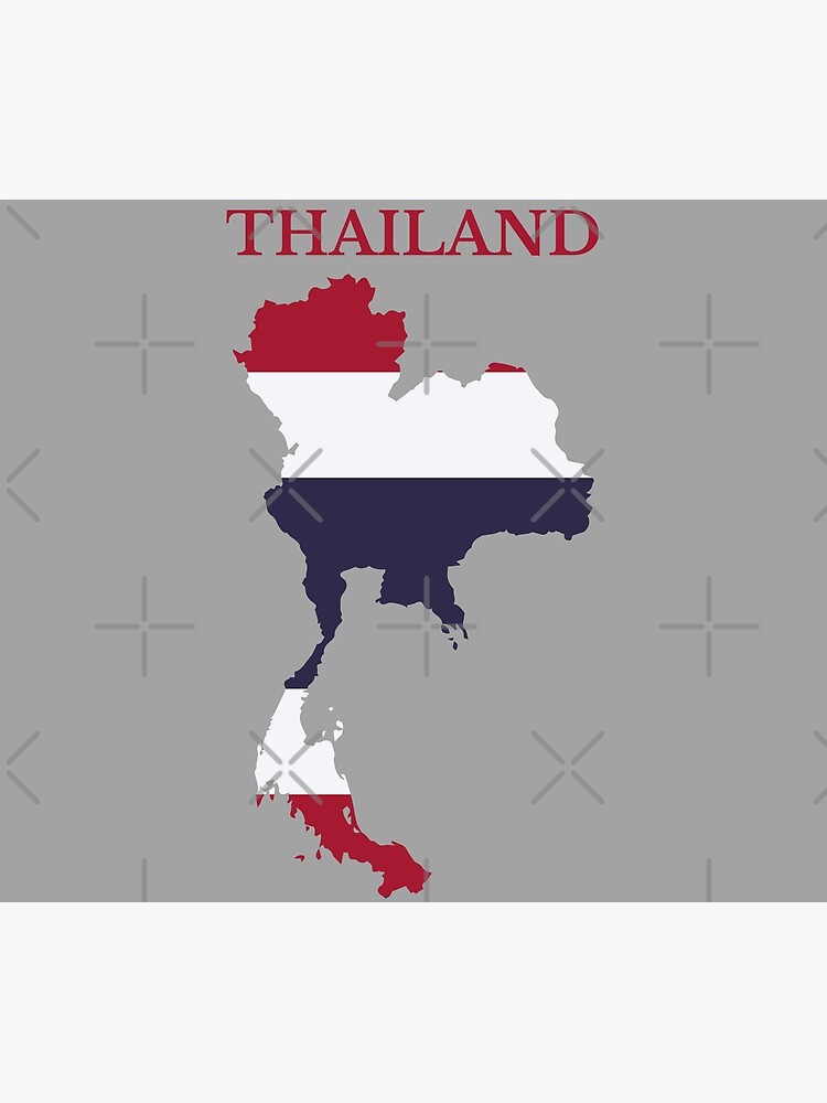Thailand Flag Map Poster For Sale By Marosharaf Redbubble