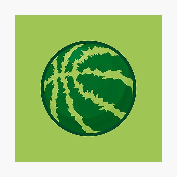 "Watermelon Basketball" Photographic Print for Sale by mykowu | Redbubble