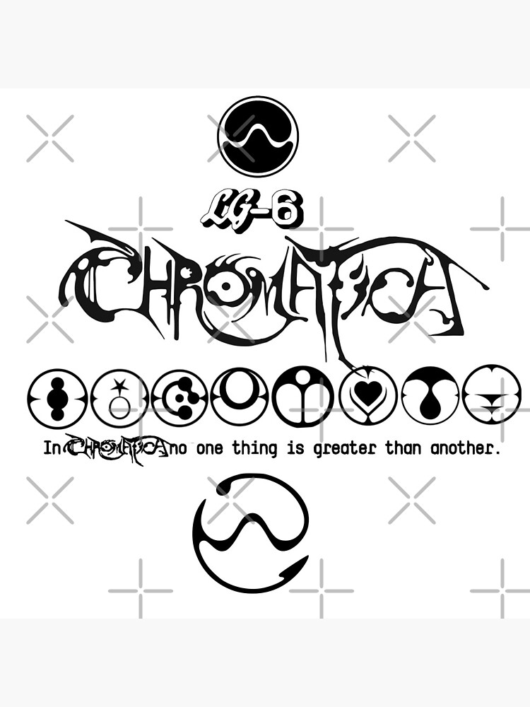 "Chromatica LG6 Sine Wave All Tribes Black and White" Art Print by ...