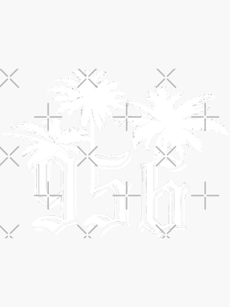 "PURO 956 CUH! (ALL WHITE) " Sticker by yaaairrrinn | Redbubble