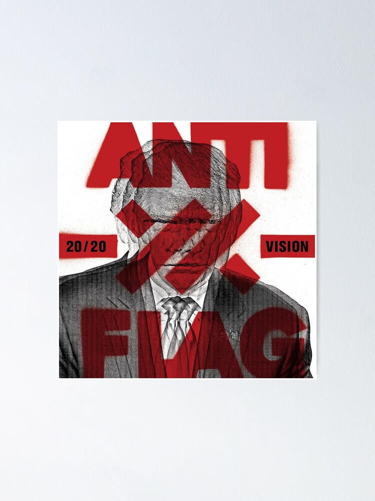 "anti vision flag" Poster by BASKARAH | Redbubble