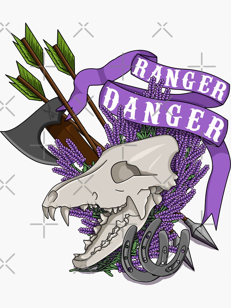 "Ranger Danger" Sticker for Sale by PixelPinkGal | Redbubble