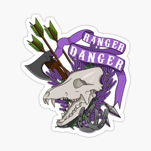 "Ranger Danger" Sticker for Sale by PixelPinkGal | Redbubble