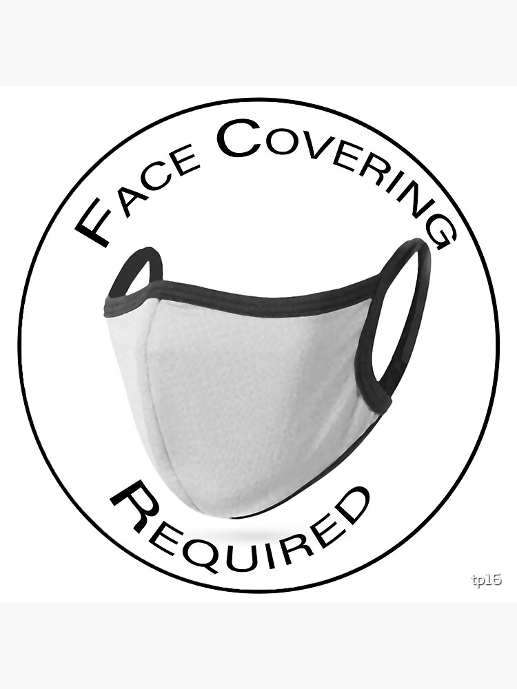 "Face Covering Required sticker for rideshare drivers" Sticker for Sale ...