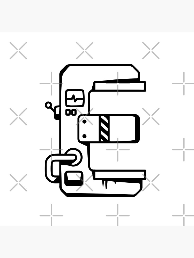 "Robot capital letter E monogram E robotic Tech Mech mecha font ...