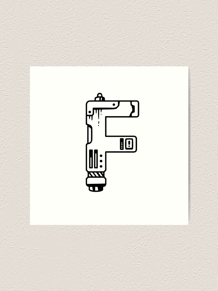 "Robot capital letter F monogram F robotic Tech Mech mecha font ...