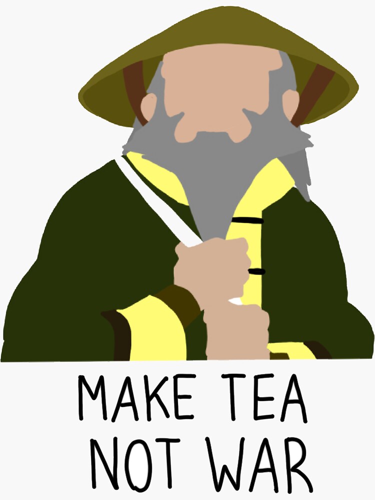 "make tea not war" Sticker for Sale by sophie11105 | Redbubble