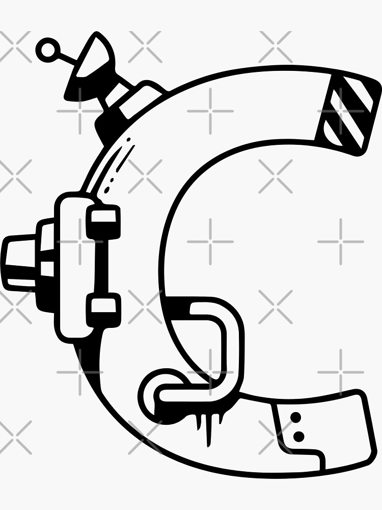 "Robot capital letter C monogram C robotic Tech Mech mecha font ...