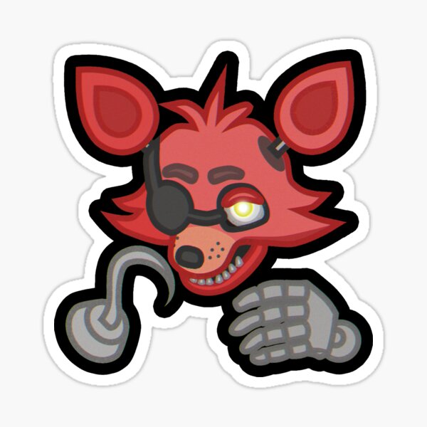 "Foxy FNAF" Sticker for Sale by EkkSaturnii-5 | Redbubble
