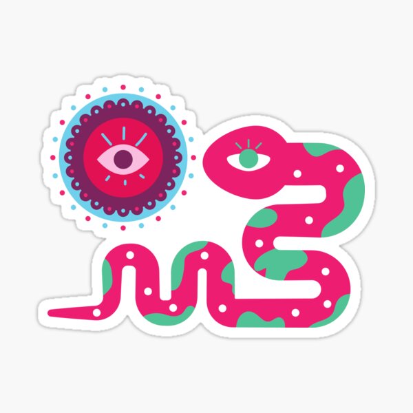 "Occult Snake Eyes" Sticker for Sale by razvigod | Redbubble
