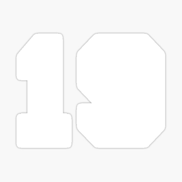"Number 19 Nineteen" Sticker for Sale by AllWellia | Redbubble