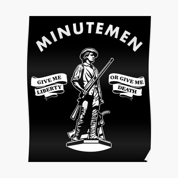 "Minutemen 4th of July 1776 USA America" Poster for Sale by ...