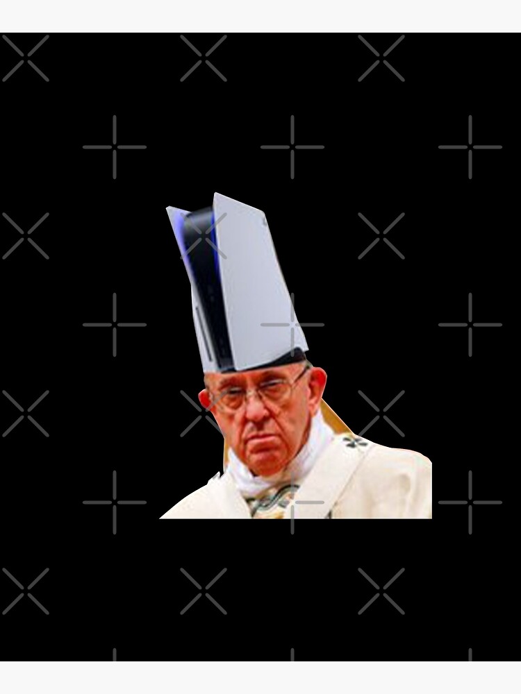 "PS5 meme pope francis" Mounted Print by Geempah | Redbubble