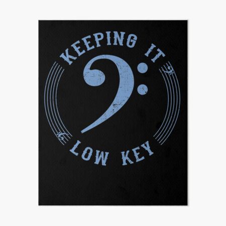 "Bass Clef Blue - Vintage Musical Symbol" Art Board Print for Sale by ...