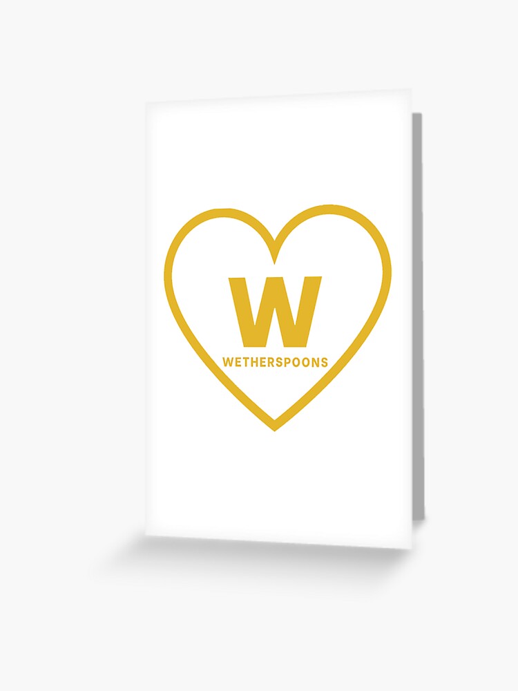 "Heart Wetherspoons Personalised Novelty Funny Gift " Greeting Card for ...