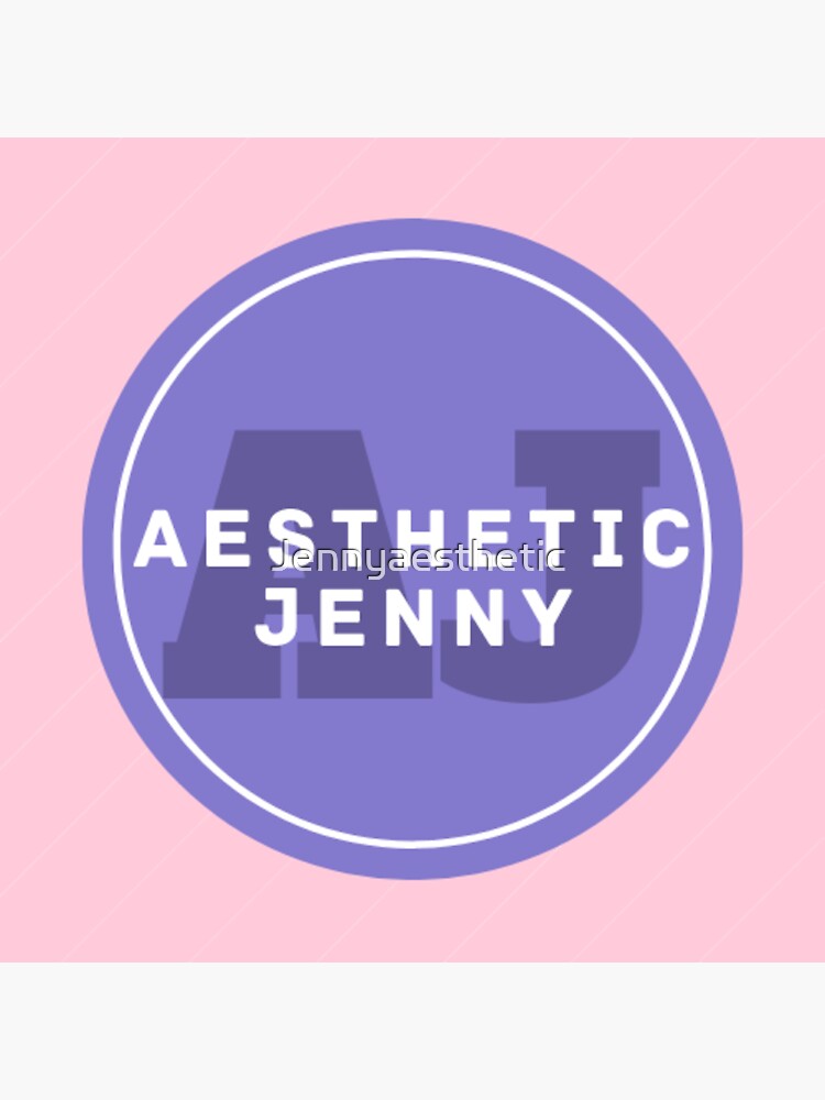 "Aesthetic Jenny logo" Sticker by Jennyaesthetic | Redbubble