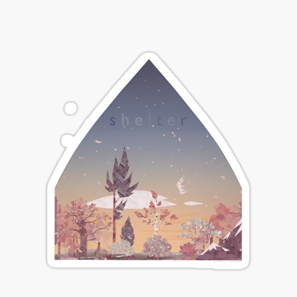 "Shelter" Sticker for Sale by Purpleworld1 | Redbubble