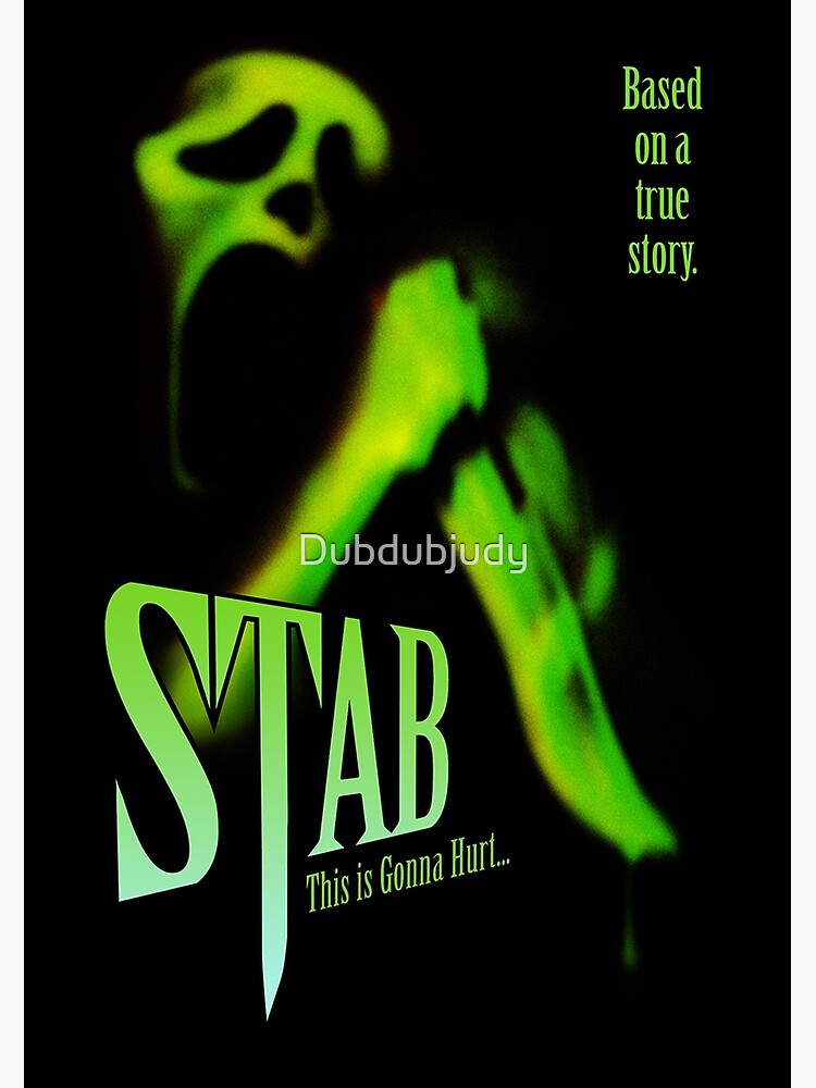 "Stab movie scream horror film " Art Print by Dubdubjudy | Redbubble