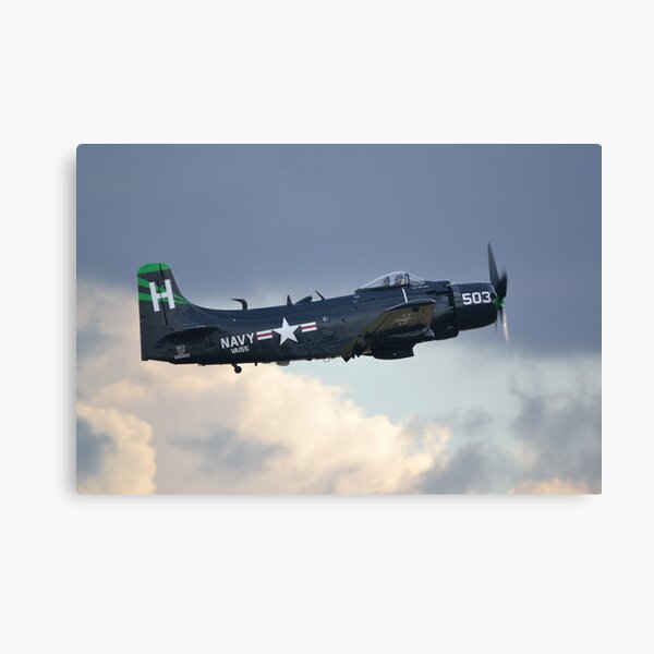 "Douglas AD-4NA Skyraider" Canvas Print by Nigdaw | Redbubble