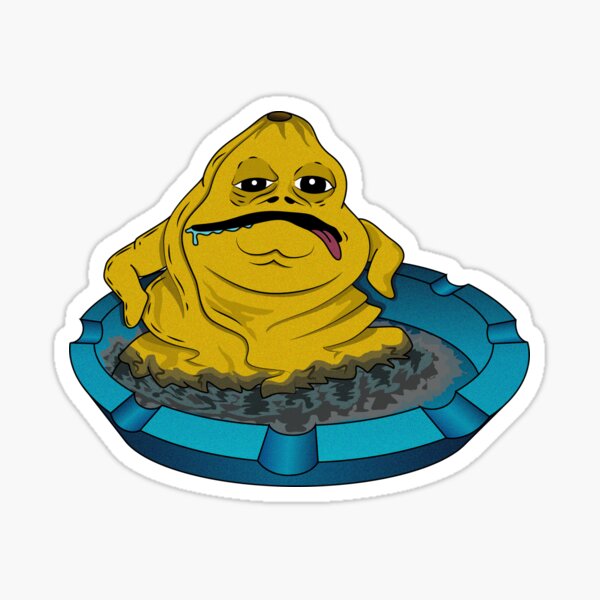 "Jabba The Blunt" Sticker for Sale by YETiDesigns | Redbubble