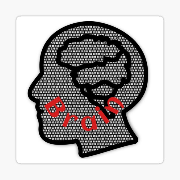 "Use brain" Sticker for Sale by Rizwan123 | Redbubble
