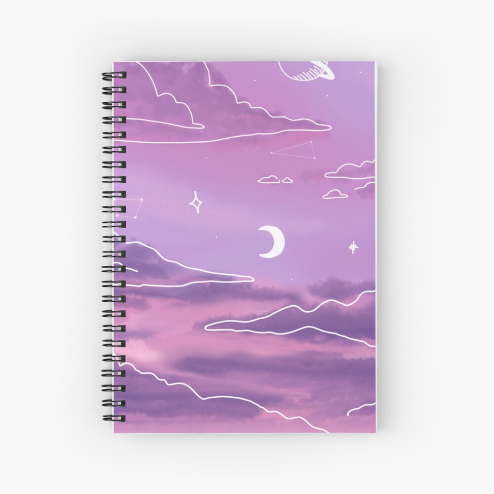 "Purple Sunset View" Spiral Notebook by trajeado14 | Redbubble