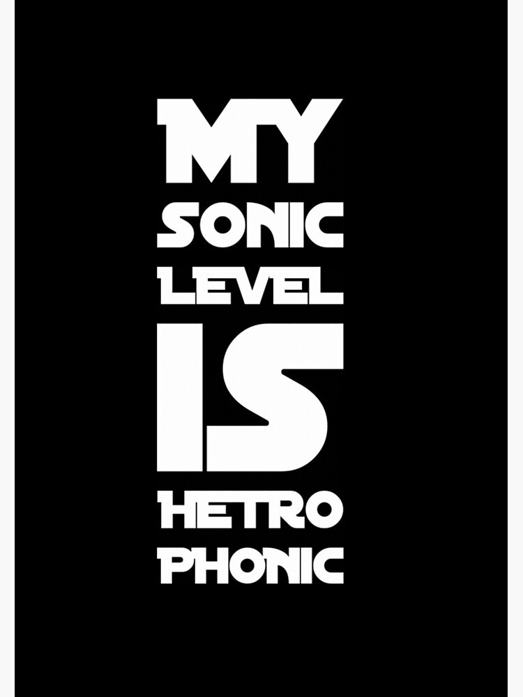 "SoniC LeveL" Poster by WildPenDesign | Redbubble