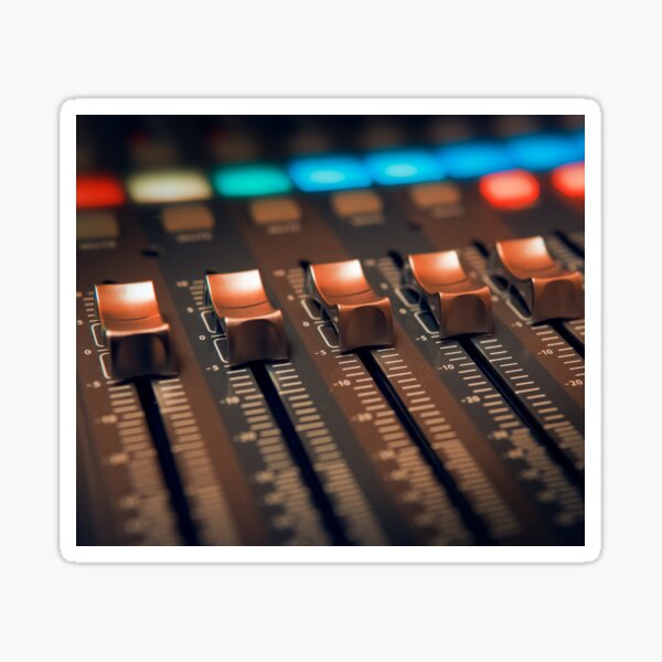 "Blue Red DJ Equalizer" Sticker by SUNZ85 | Redbubble