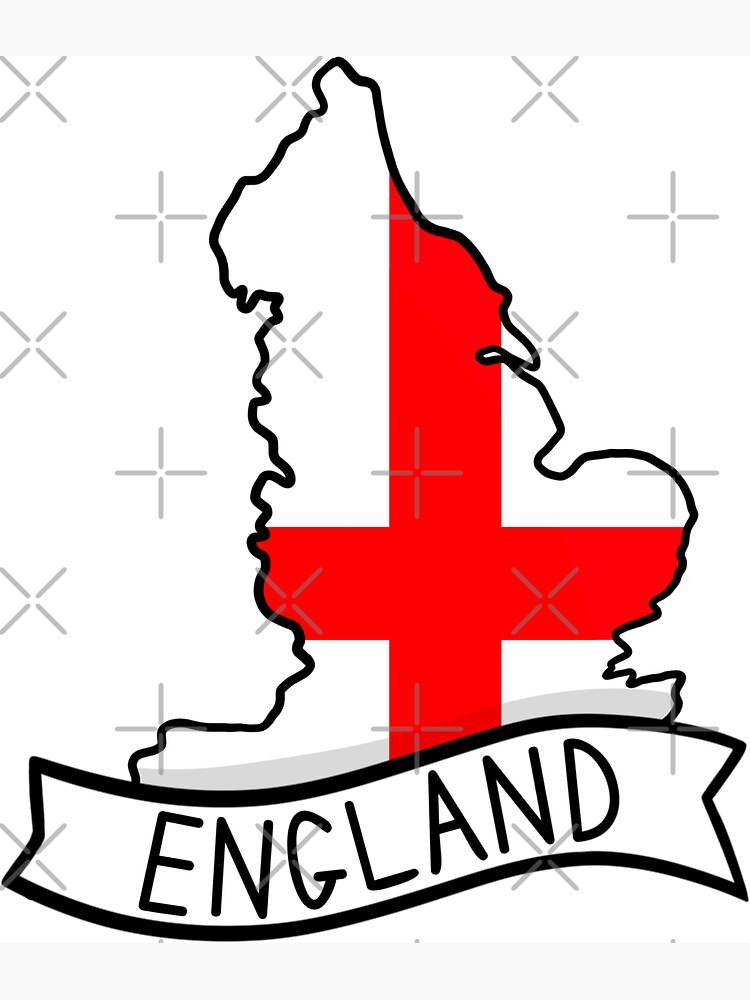 England Flag Map Animated Map Of UK With White Background Stock Video