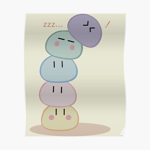 "Dango Pile" Poster for Sale by vortiene | Redbubble