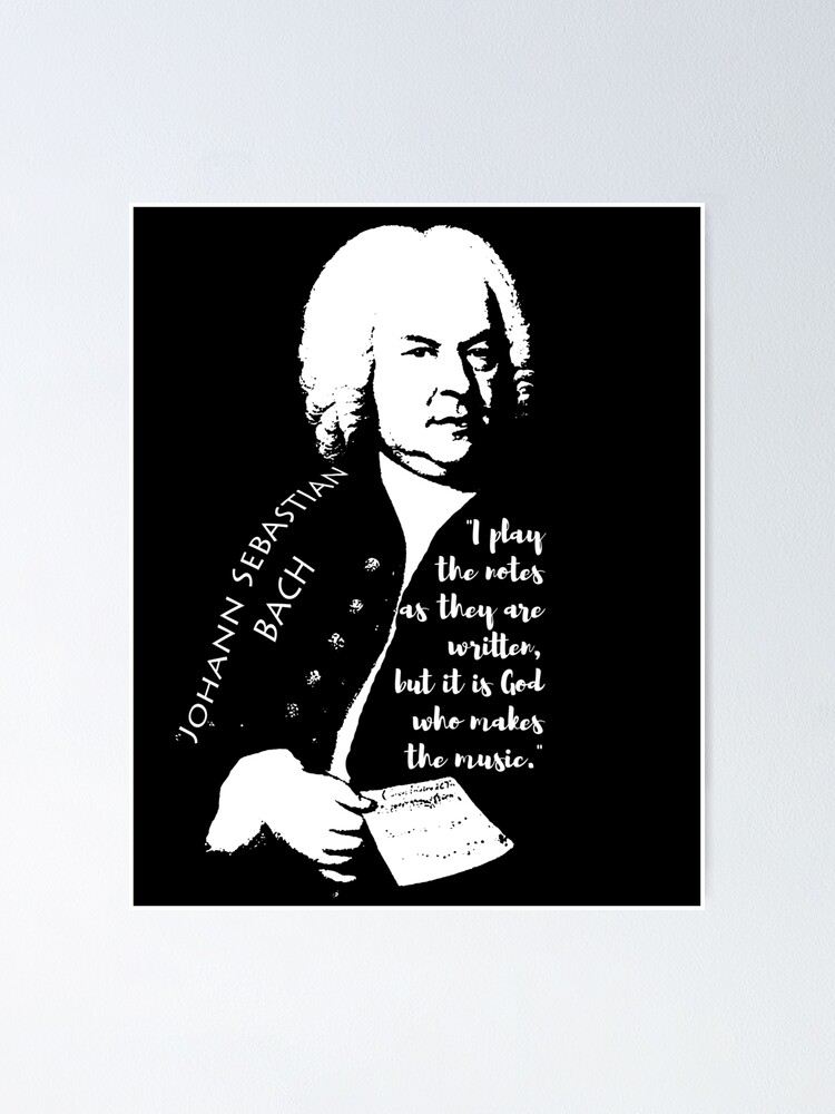 "Johann Sebastian Bach" Poster for Sale by neteor | Redbubble
