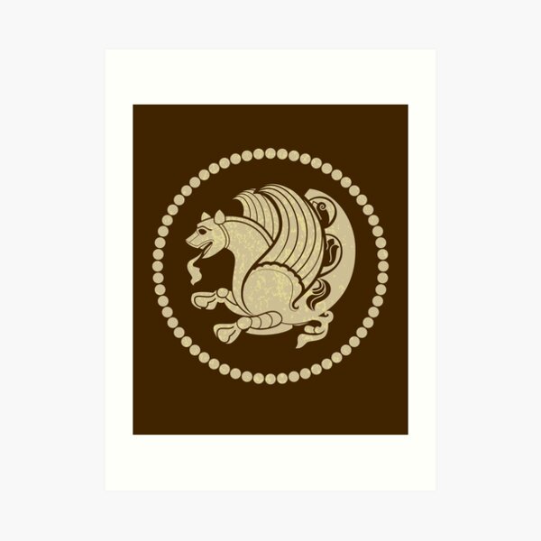 "Simurgh Iranian Mythology Senmurv Persian Symbol " Art Print for Sale ...