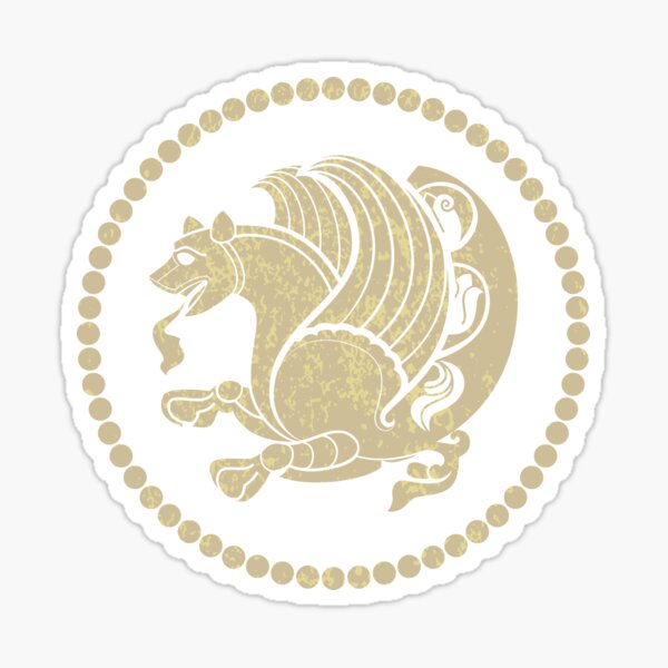 "Simurgh Iranian Mythology Senmurv Persian Symbol " Sticker for Sale by ...