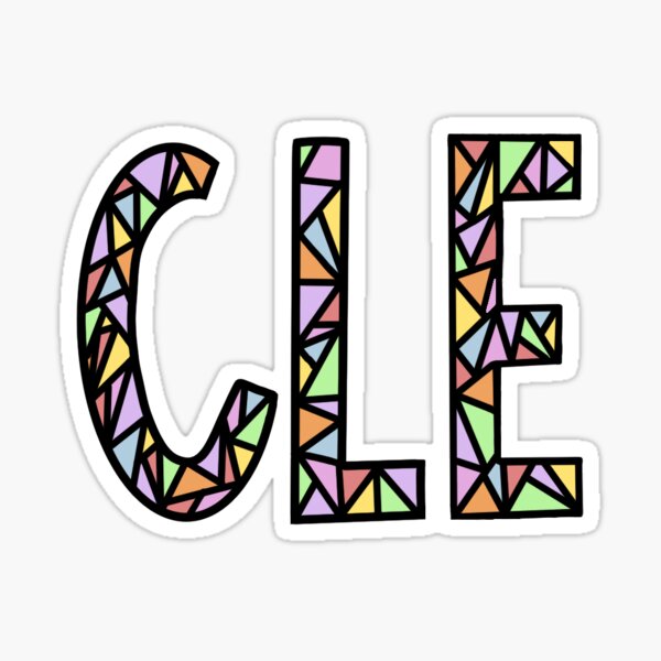 "Cleveland" Sticker for Sale by kaitlynmoriarty | Redbubble