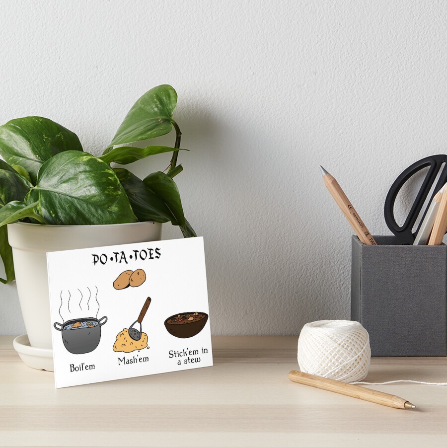 "PO-TA-TOES" Poster for Sale by christopper | Redbubble