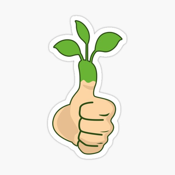 Garden Green Thumb Hobby Gardener Plant Stickers | Redbubble