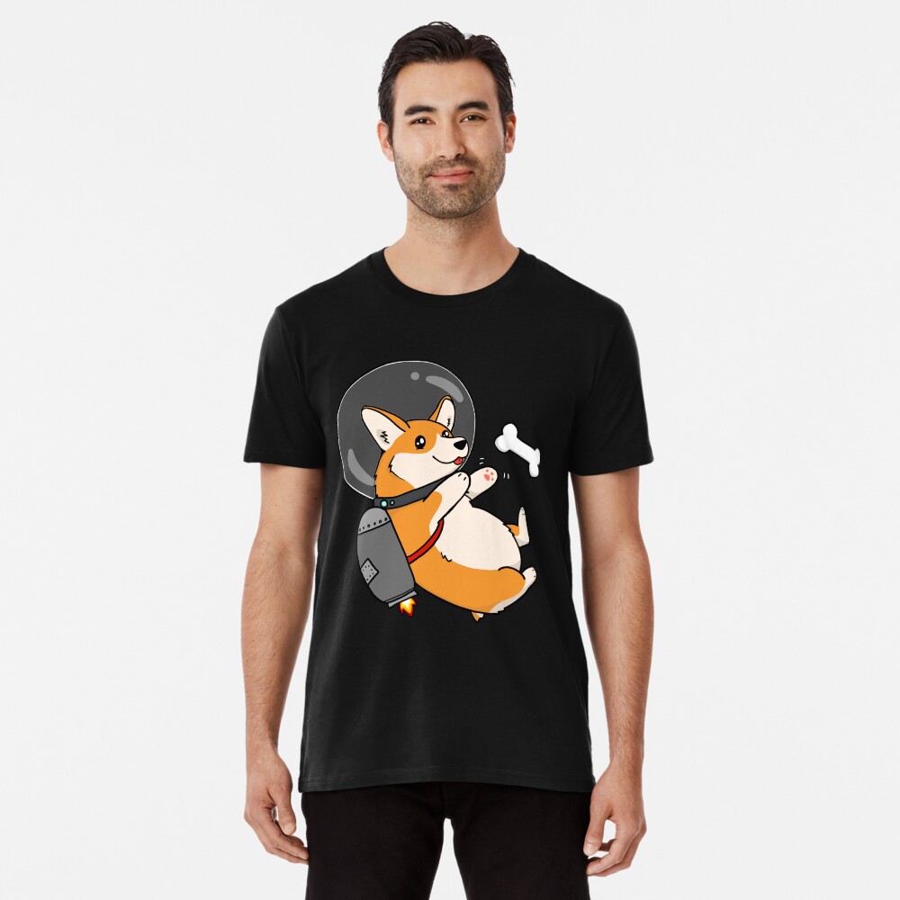 "chubby space jetpack corgi" Pin for Sale by sivelobanova | Redbubble