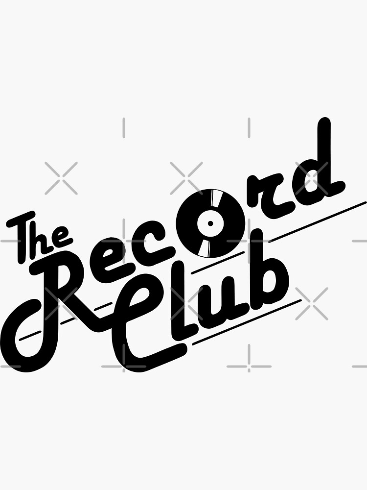 "The Record Club Vinyl Record Logo" Sticker by TheRecordClub | Redbubble