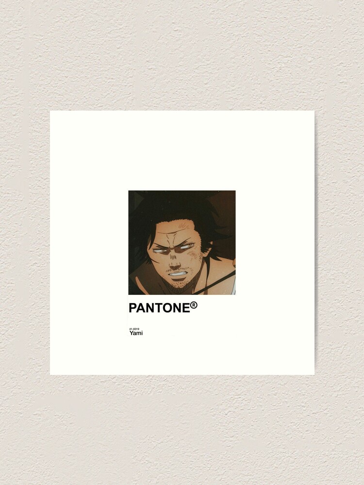 "Captain Yami Pantone Sticker " Art Print for Sale by AnthonySlewh ...