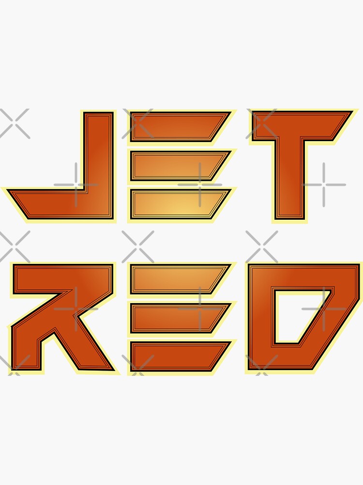 "Jet Red" Sticker for Sale by SonyaJep | Redbubble