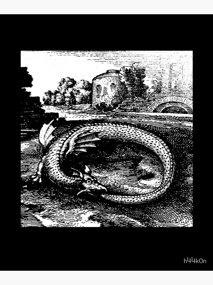 "Ouroboros Gnostic Dragon Snake Occult Medieval Magic Alchemy ...