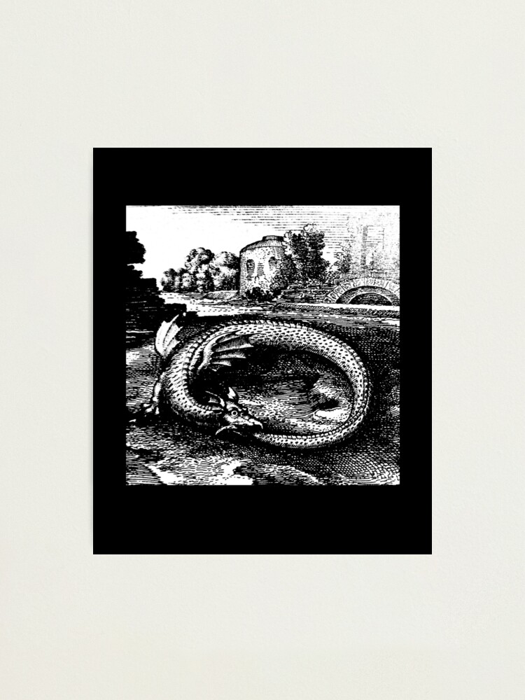 "Ouroboros Gnostic Dragon Snake Occult Medieval Magic Alchemy ...